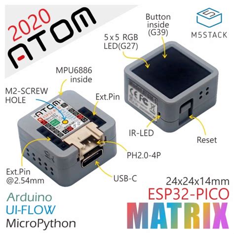 C B M Stack M Stack Atom Matrix Bit Mcu Development Kit C B