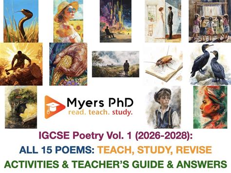 Igcse Poetry 2026 2028 Vol 1 Teach Exam Prep Answers All 15 Poems Bundle Teaching