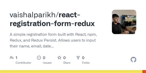 Github Vaishalparikhreact Registration Form Redux A Simple Registration Form Built With