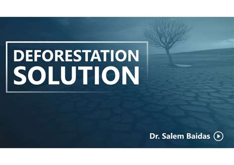 Deforestation Solution Pdf