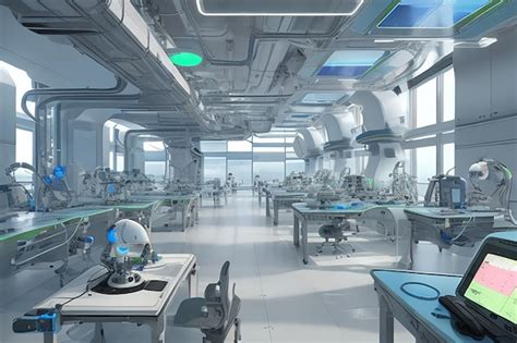 Premium Ai Image Ai Enhanced Environmental Monitoring Lab