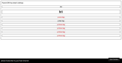 General Sibling Selector ~ Codesandbox
