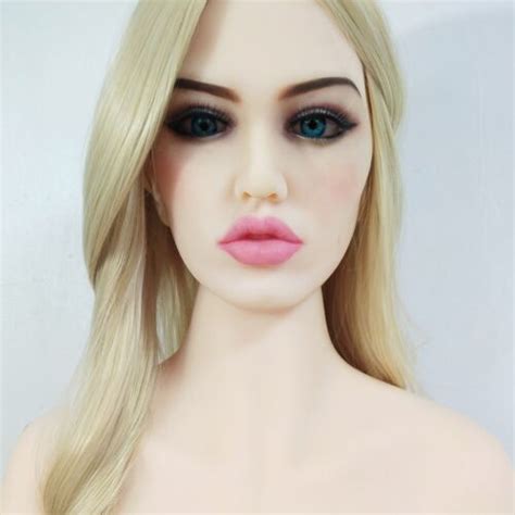 Realistic Sex Doll Head TPE Lifelike Oral Sex Thick Lips Love Toy Heads