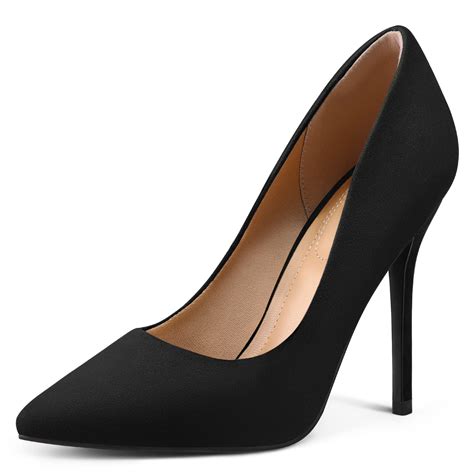 Mysoft Womens High Heels Pumps Closed Pointed Toe Stiletto 4in Heels