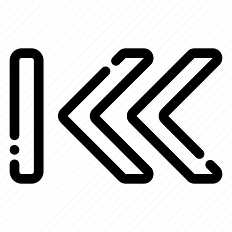 Rewind Button Video Control Arrow Icon Download On Iconfinder
