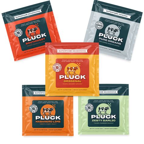 Pluck Sample Pack Try All 5 Organ Superfood Seasonings