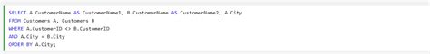 Mysql Query In Sql And Use Of The Letter A When Querying Stack