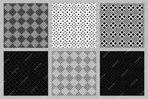 Premium Vector Abstract Geometrical Square Pattern Background Design Set