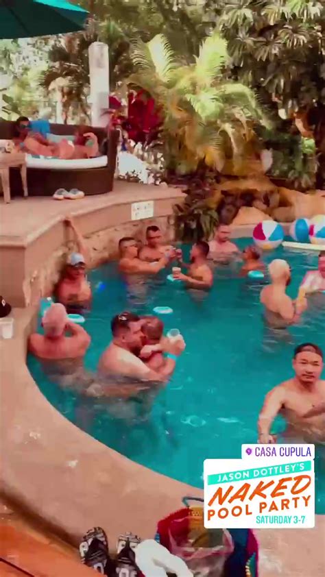 Jason Dottley´s Naked Pool Party At Casa Cupula Jason Dottley
