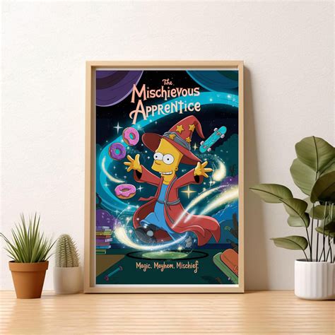 Poster The Mischievous Apprentice Poster Bart Simpson As A Disney