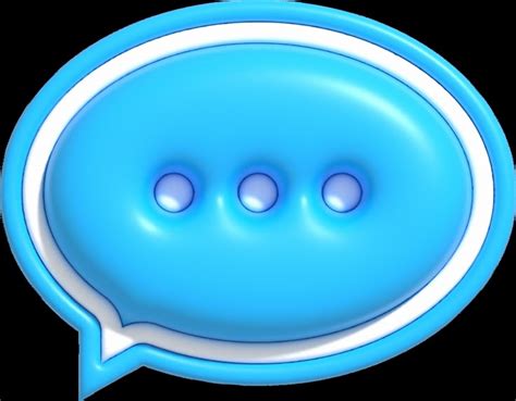 3d Speech Bubble Chat With Dots Inside Message Notification Icon Bubble Chat 3d Render