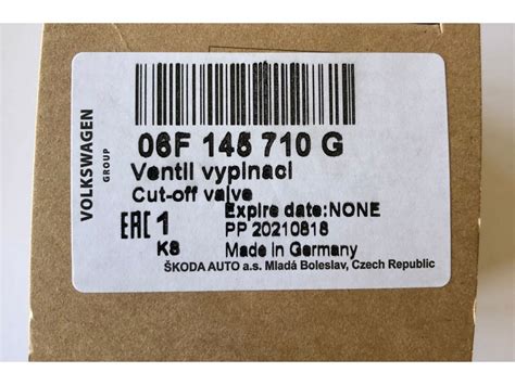 GENUINE Audi VW Skoda Seat Diverter Valve 06F145710G