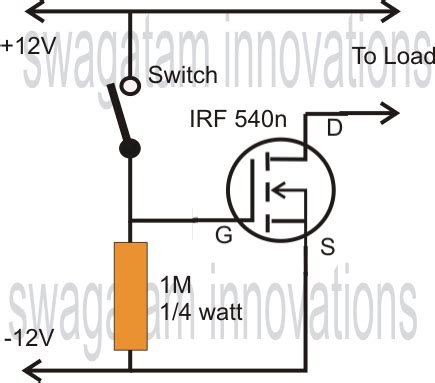 Simple Mosfet Switch Circuit With Delay Timer Circuit Diagram Centre