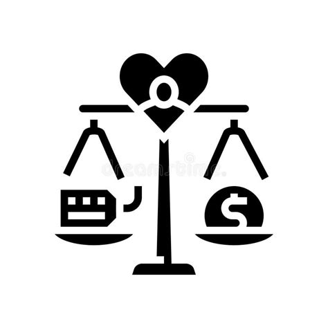 Perception Value Consumer Behavior Glyph Icon Vector Illustration Stock