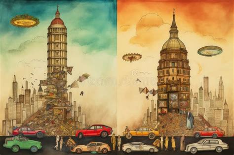 Income Inequality Generative Ai Stock Illustration Illustration Of Income Hardship 279826467