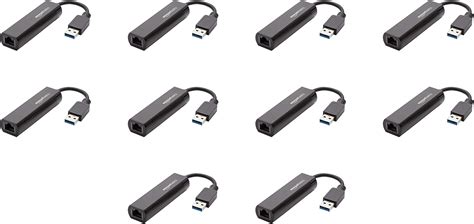 Amazon Com Amazon Basics USB 3 0 To 10 100 1000 Gigabit Ethernet Internet Adapter 10 Pack