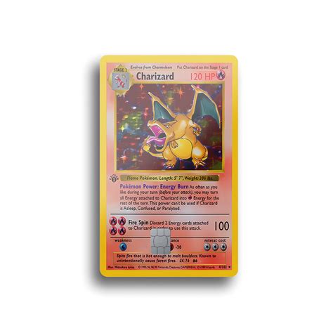 Charizard First Edition Card Skin Style My Card