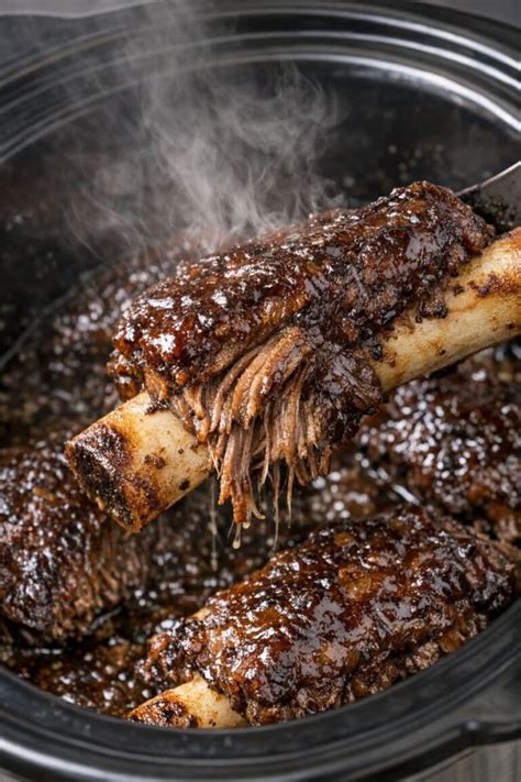 Slow Cooker Braised Beef Short Ribs Full Recipe