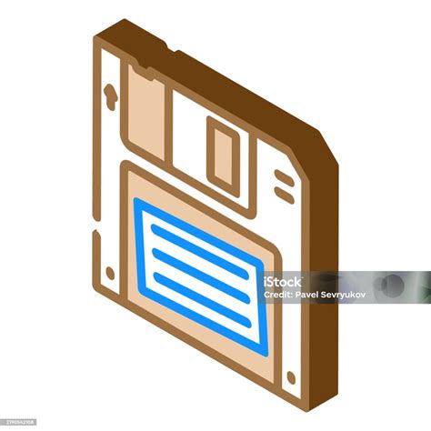 디지털 데이터 저장 플로피 디스크 아이소 메트릭 아이콘 벡터 일러스트 레이 션 0명에 대한 스톡 벡터 아트 및 기타 이미지 0명 3차원 형태 개선 Istock