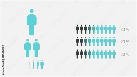 Animated Infographic Charts With People Illustrative Full Hd Video Data Information Background