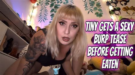 Lisaannpinelli Tiny Gets A Sexy Burp Tease Before Getting Eaten Manyvids