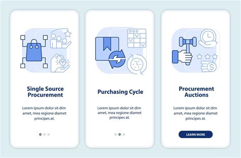 Sourcing Strategies Examples Light Blue Onboarding Mobile App Screen