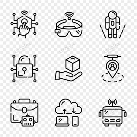 Ai 및 Vr 기술 개요 아이콘 Png 일러스트 무료 다운로드 Lovepik
