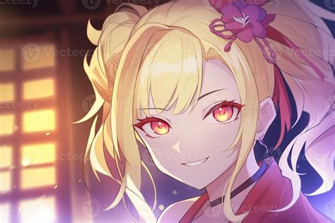 Pretty Anime Masseuse In Massage Parlor Looking At You Illustration