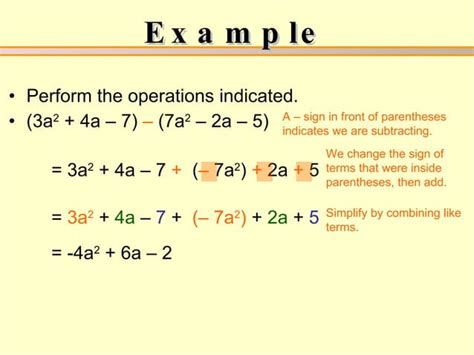 Operations On Polynomials Ppt