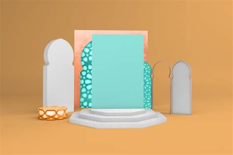 Premium Photo Flyer Front Side In Arabic Themed Background