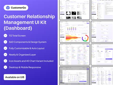 Customergo Ui Kit Crm Dashboard Custom Report Dashboard By Robbi Darwis For Flow Forge On