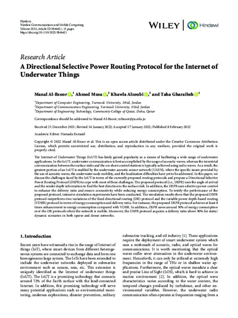 Pdf A Directional Selective Power Routing Protocol For The Internet