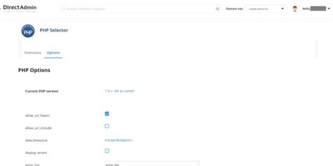 php version setting fo dotroll knowledge base
