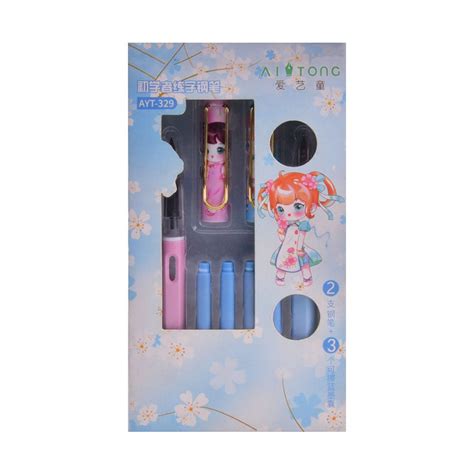 Ayt 329 Twin Fancy Ink Pen W 4 Refills Z B Al Fatah
