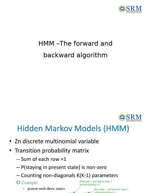 Unit 4 The Forward And Backward Algorithm Pdf