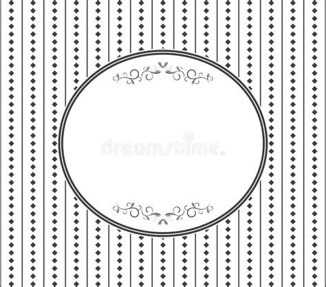 Round Card Template On Dot Backgrond Stock Vector Illustration Of