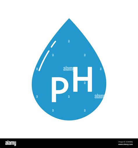 Ph Icon Line Blue Simple Set Neutral Balance Skin Web Symbol Drop