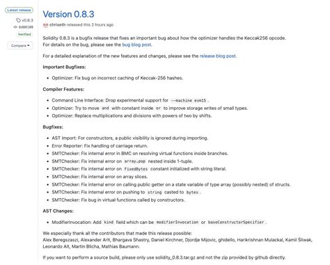 Solidity V0 8 3 Is Out Announcements Solidity Forum