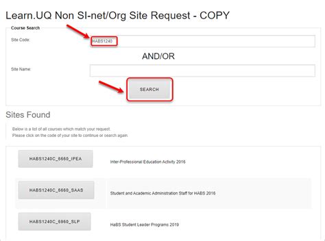 Uq Extend Site Request Process Non Si Net Course Original Elearning University Of Queensland