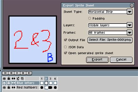 Export Spritesheet Duplicates Linked Frames Issue LibreSprite LibreSprite GitHub