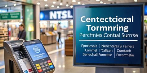 Modern Contactless Nfc Payment Card Terminal For Efficient Payment Transactions In Shopping