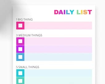 To Do List Notepad Etsy