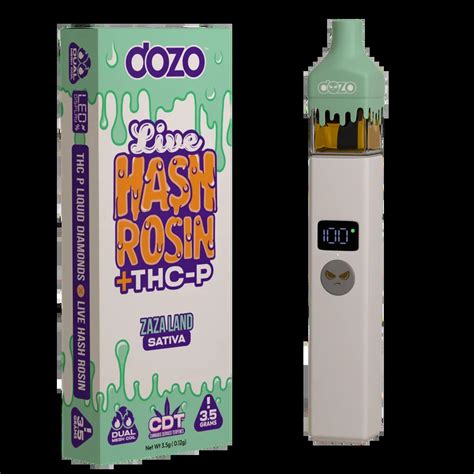 Dozo Live Hash Rosin Thc P 35g Disposable