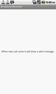 Incomming Phone Call Broadcast Receiver Android Example