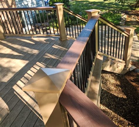 Timbertech Brownstone Railing Terrace Chicago By Ondeck Houzz Uk