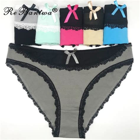 여성을위한 개 대 코튼 팬티 섹시한 레이스 투명 팬티 여성 속옷 레이디 새로운 란제리 도매 무료 배송 여성용 팬티 AliExpress