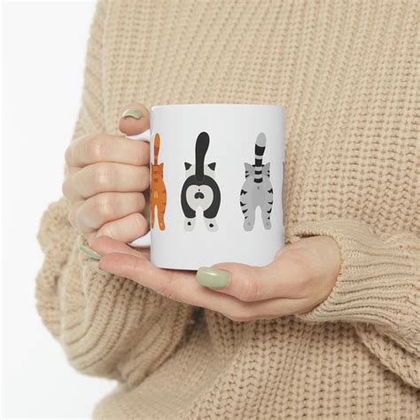 Cat Butts Mug Funny Cat Butt Mug For Cat Lover Cat Mom T Etsy
