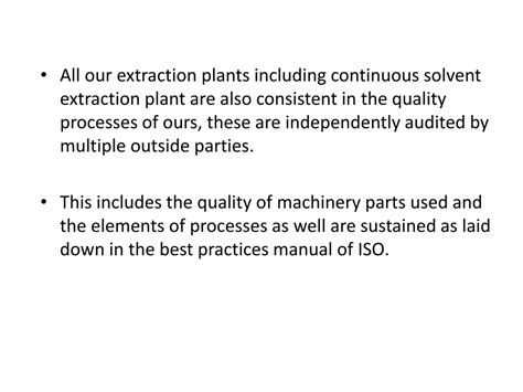 Ppt Continuous Solvent Extraction Plant Powerpoint Presentation Free