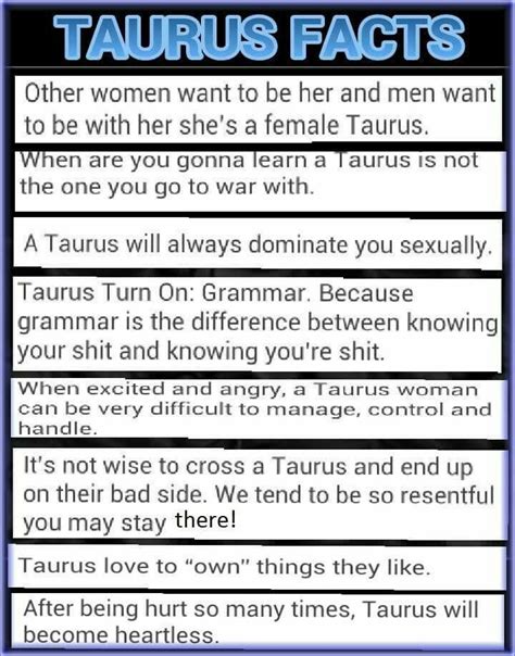 Taurus Facts Taurus Zodiac Facts Taurus Quotes Zodiac Signs Taurus