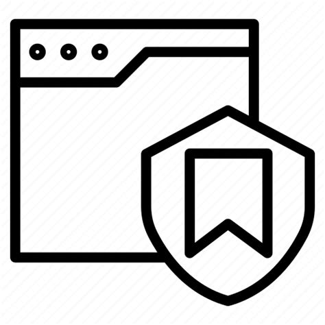 Shield Folder Data Protection Archive Bookmark File Icon Download On Iconfinder